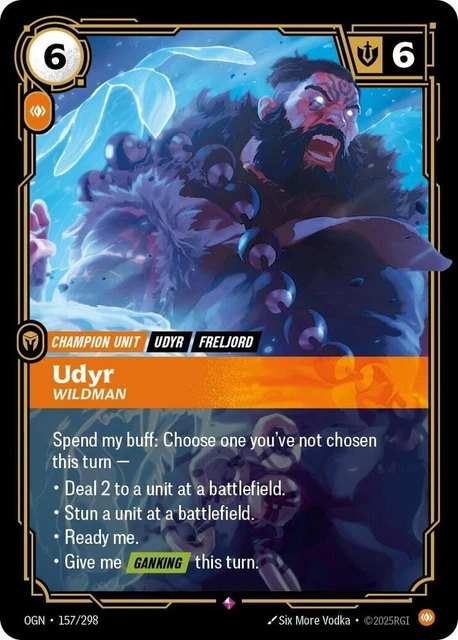 RIFTBOUND: LEAGUE OF Legends - Card Udyr - Wildman OGN 157/298 TCG ...