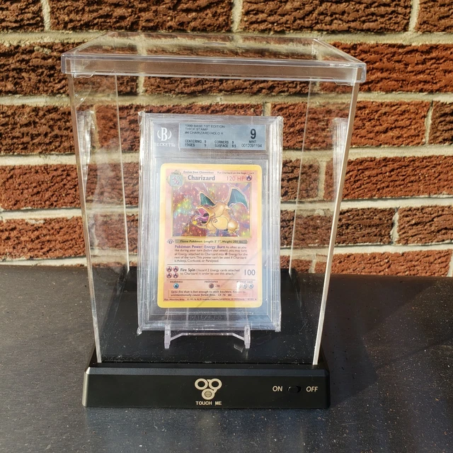 BGS 9 BASE Set Shadowless 1St Edition Charizard Thick Stamp 1995 ...