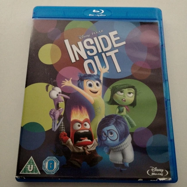 INSIDE OUT BLU-RAY Disney Pixar Animated Movie Region Free EUR 7,50 ...