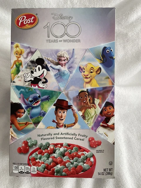 LIMITED EDITION POST Disney 100 Years Of Wonder Fruity Cereal Sealed $9 ...