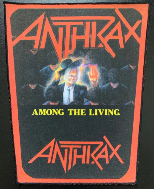 ANTHRAX - AMONG The Living backpatch slayer metallica megadeth patch EUR 41,40 - PicClick DE