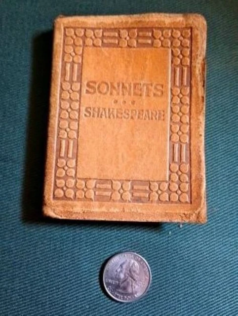 WILLIAM SHAKESPEARE'S SONNETS-LITTLE Leather Library-160-page 3x4-inch ...