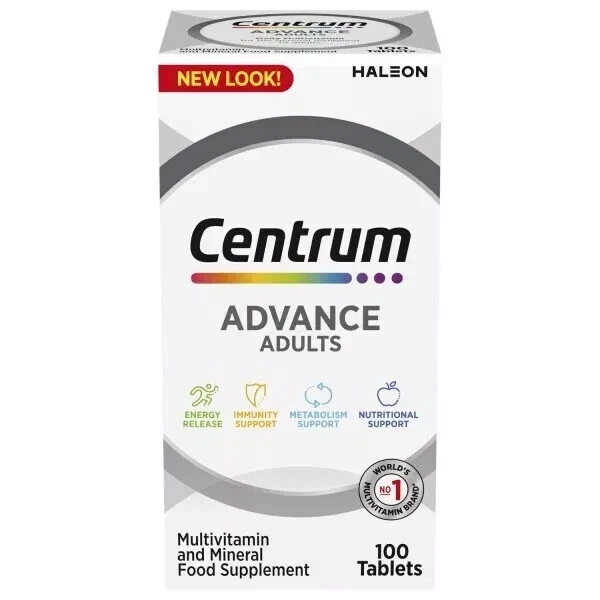 CENTRUM ADVANCE ADULT Multivitamins & Vitamin Tablets x100 £13.49 ...