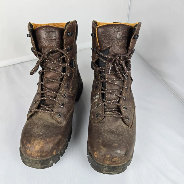 TIMBERLAND PRO COMPOSITE TOE SZ 10W For Men Waterproof BROWN 87566 Work ...