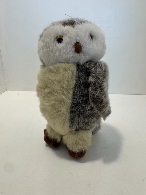 GROVE INTERNATIONAL SOFT Toy White Grey Owl 8" Approx £7.55 - PicClick UK