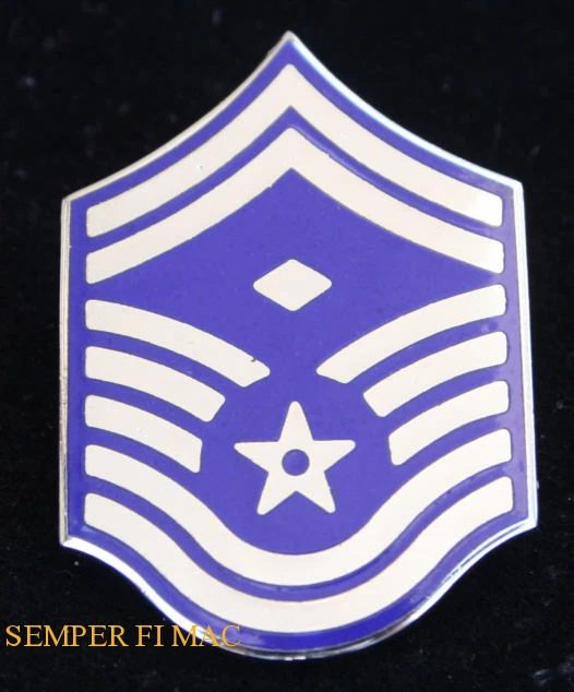 1ST SERGEANT E-8 Us Air Force Chevron Collar Hat Pin Up Enlisted Senior ...