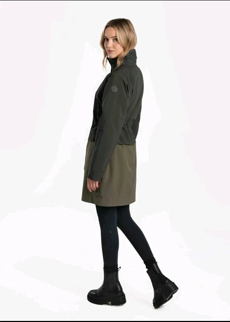 NEW LOLE AUBREY 3-in-1 Waterproof Insulated Jacket Olive Green XS Coat ...