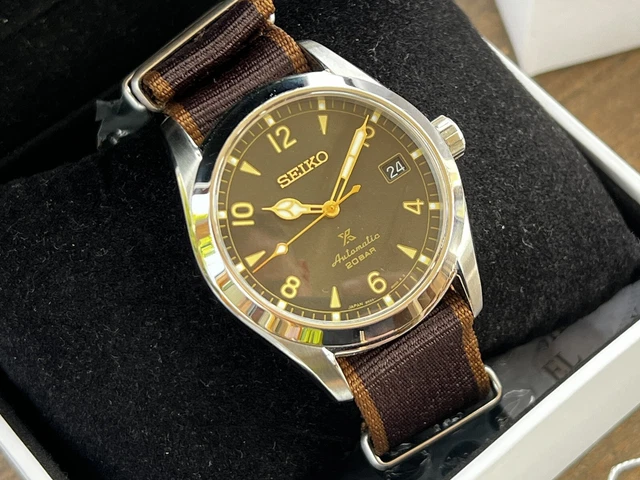 SEIKO PROSPEX SPB211J1 Brown Baby Alpinist, Full Set - 200m wr Boxed £ ...