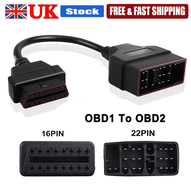 FOR TOYOTA DIAGNOSTIC Scanner 22Pin OBD1 To 16Pin OBD2 Converter ...