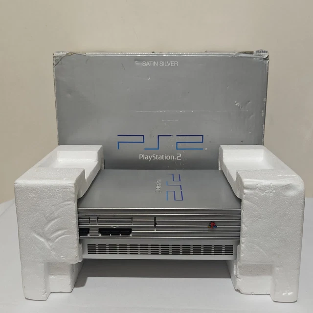 SONY PLAYSTATION 2 PS2 SCPH-50003 PAL Fat Silver Console Only with ...