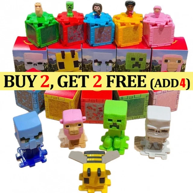 2025 MINECRAFT MOVIE Blockhead Toys McDonald's Happy Meal Toy Gifts ...