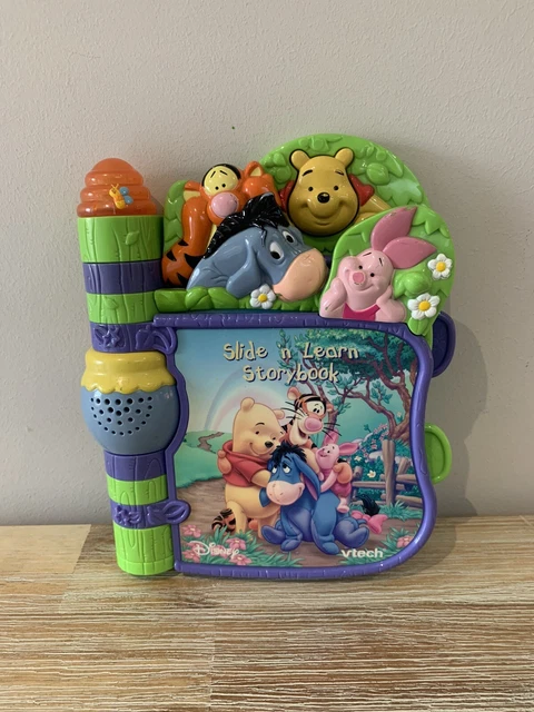VTECH DISNEY WINNIE The Pooh Interactive Slide n Learn Book - Read ...