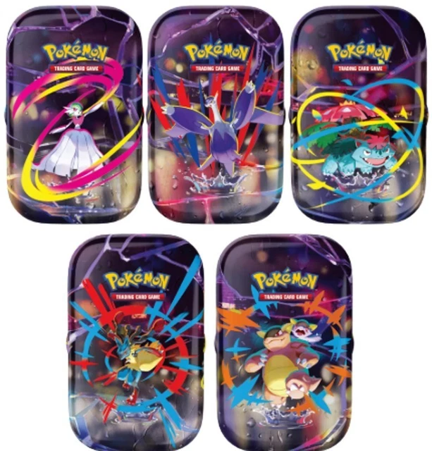 POKEMON TCG MEGA Evolution Mega Heroes Mini Tins Factory Sealed IN HAND ...