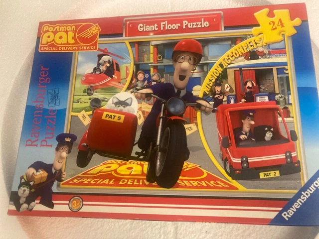 VINTAGE POSTMAN PAT GIANT Floor Puzzle Colour 24 Large Pieces COMPLETE ...