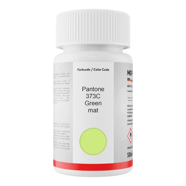 PANTONE 373C GREEN mat stylo retouche 50ml à séchage rapide EUR 8,90 ...