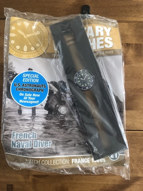 EAGLEMOSS MILITARY WATCH Collection - French Naval Diver. Issue 21 EUR ...