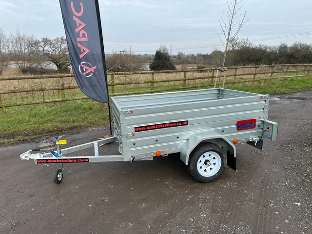 BRAND NEW 7FT X 4ft Trailer with Solid Sides Heavy Duty Galvanised ...