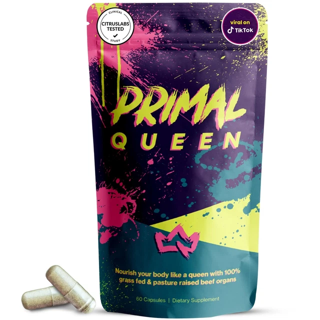PRIMAL QUEEN FEMALE-OPTIMIZED Beef Organ Superfood Supplement (Beef ...