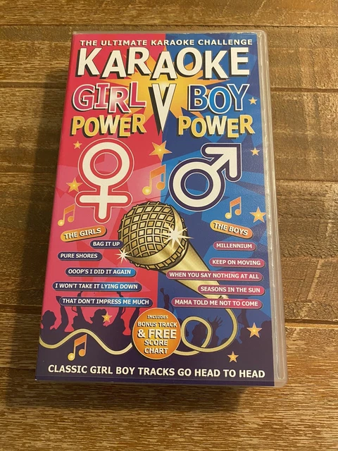 KARAOKE GIRL POWER V Boy Power VHS Video Robbie Westlife Five Britney ...