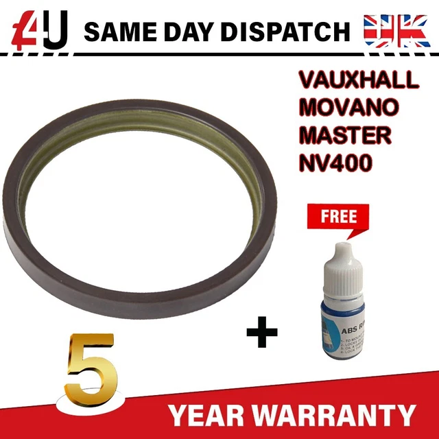 REAR MAGNETIC ABS Pick Up Sensor Ring Fits Vauxhall Movano Master Nv400 ...