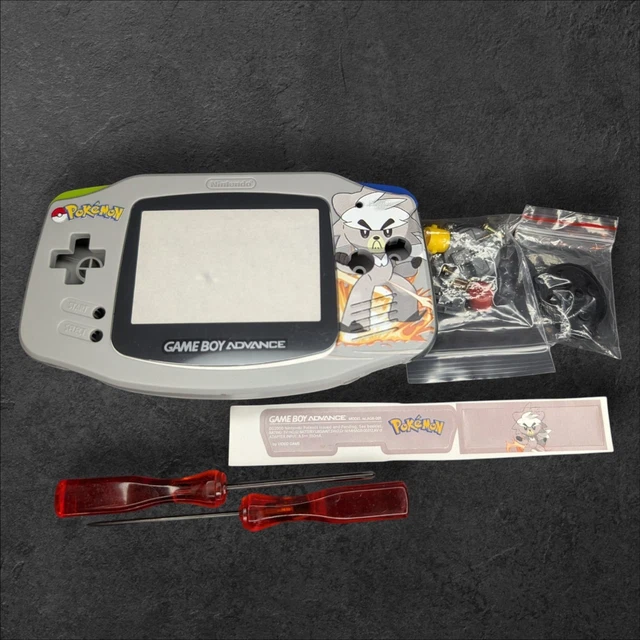 NINTENDO KUBFU POKEMON Complete Shell Kit Game Boy Advance Housing GBA ...