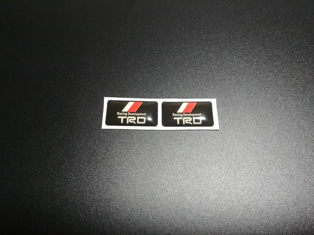 2X TOYOTA TRD Racing Development 3D Sticker / Decal Set - Car Logo ...