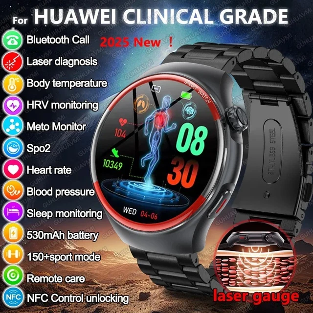 UK 2025 NEW Medical Grade Smart Watch Blood Pressure Oxygen Heart Rate ...