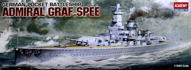 GERMAN POCKET BATTLESHIP Admiral Graf Spee Plastique Kit 1:3 50 Model ...