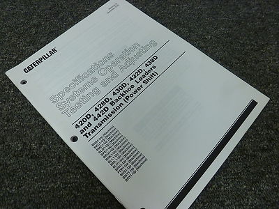 CATERPILLAR CAT 432D 438D 442D Heckbagger Getriebe Specification ...