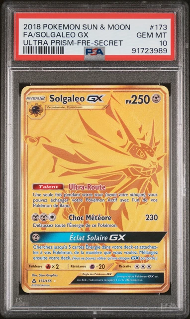 SOLGALEO GX 173/156 PSA 10 SL05 Ultra Prisme Carte Pokémon SL5 EUR 262 ...