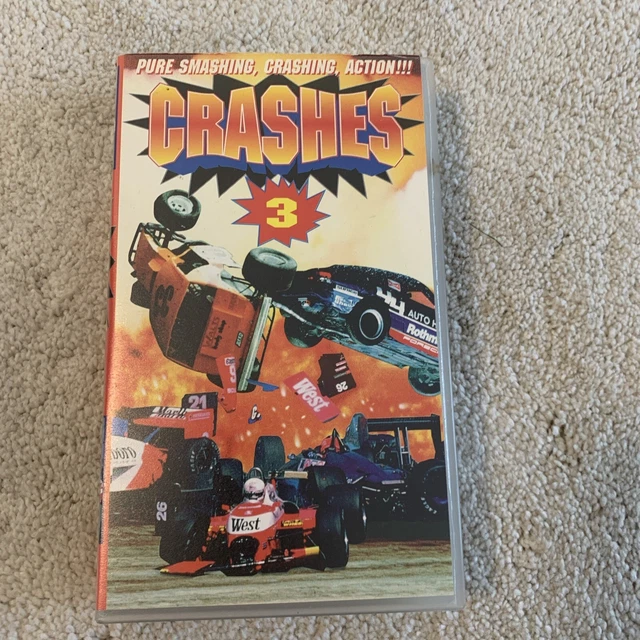 CRASHES 3 VHS Video Motorsports Motor Cross Monster Trucks Stock Cars ...