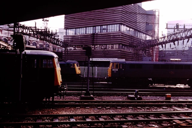 1980S BRITISH RAIL Diesel Loco 86238 Birmingham New St Sig boxRailway ...