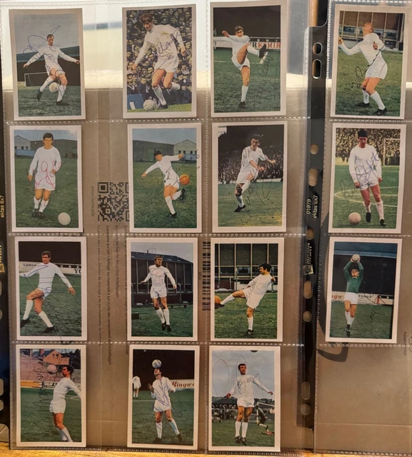 LEEDS UNITED FKS 1969/70 signed full sticker set including Billy ...