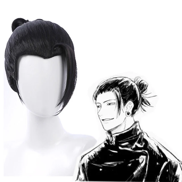 JUJUTSU KAISEN GETO Suguru Cosplay Black Heat Resistant Synthetic Hair ...