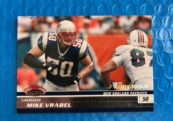 2008 STADIUM CLUB Football 1st First Day Issue #84 - Mike Vrabel LB ...