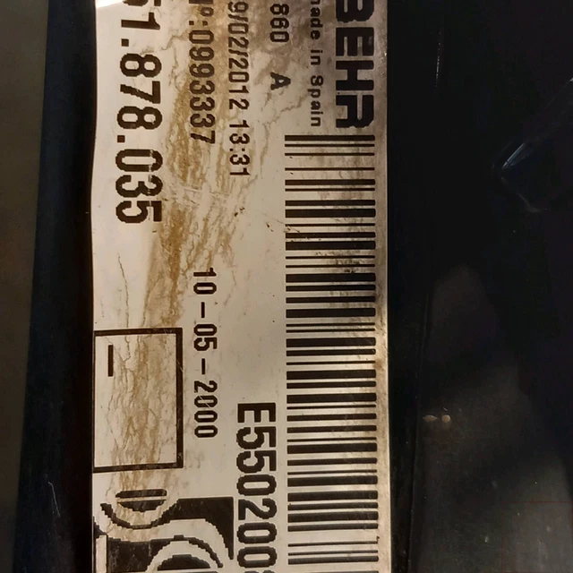 RADIATEUR DE CHAUFFAGE pour FIAT PUNTO EVO (3J) 1.4 Nat.Power b11407 ...