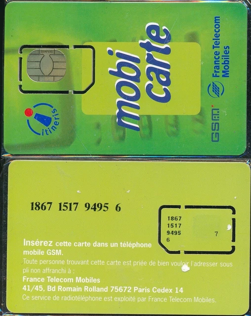 CARTE GSM SIM MOBI carte REF DIV232 EUR 1,00 - PicClick FR