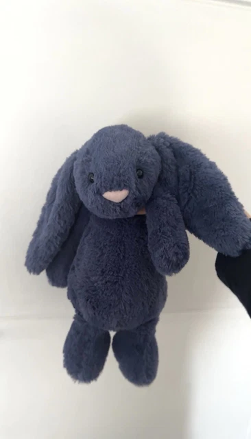JELLYCAT MEDIUM BASHFUL Navy Dark Blue Bunny retired rare £52.68 ...