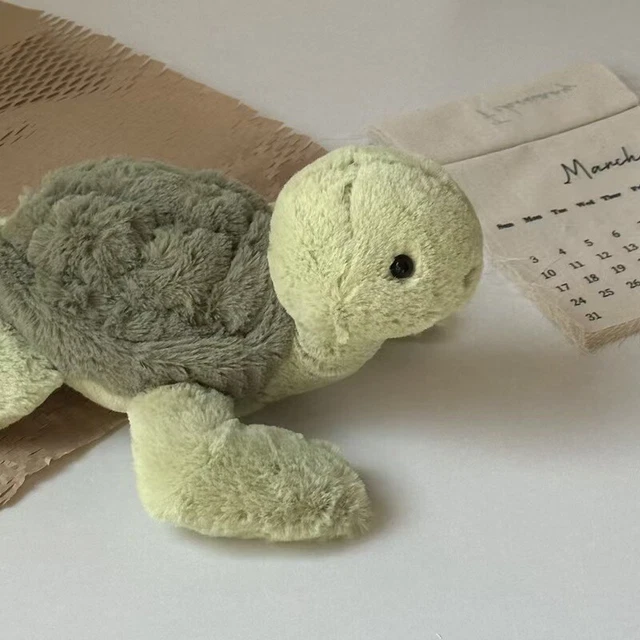 JELLYCAT TULLY TURTLE Plush Ultra Soft Tags Dust Bag Valentine's Gift ...