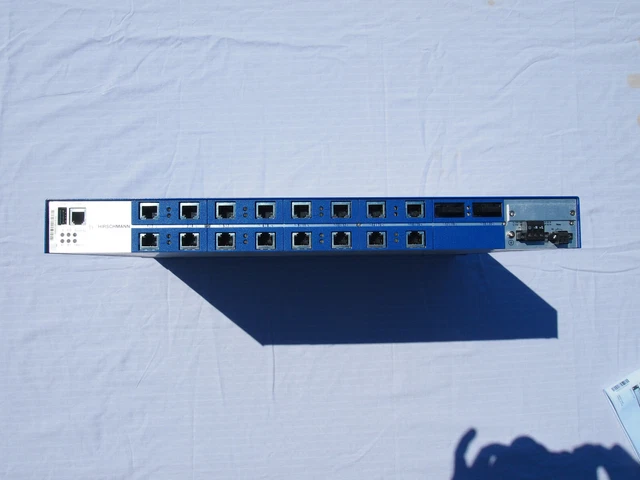 HIRSCHMANN MACH 1120 ruggedized rugged fast ethernet switch 16x RJ45 ...
