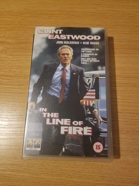 IN THE LINE Of Fire - VHS - Clint Eastwood Rene Russo John Malkovich £2 ...