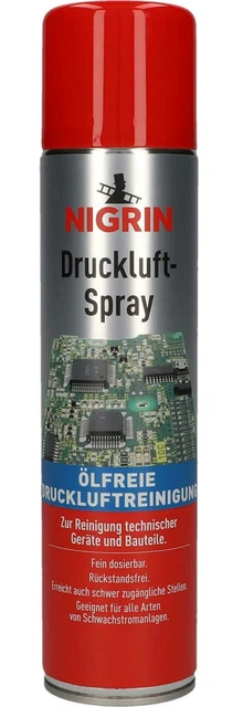 NIGRIN DRUCKLUFT-SPRAY 400ML Druckluftspray Druckluft Spraydose ...