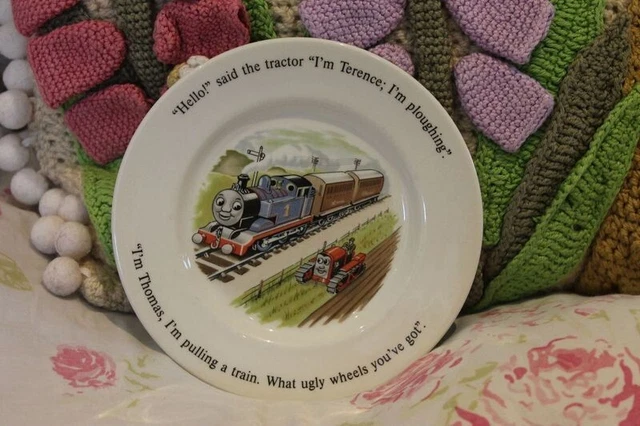 VINTAGE WEDGWOOD THOMAS the Tank Engine plate Thomas & Terrence 1984 £5 ...