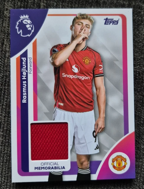 TOPPS PREMIER LEAGUE 2025/26 - Rasmus Hojlund - Relic Card £16.13 ...
