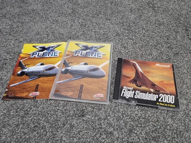 MICROSOFT FLIGHT SIMULATOR 2000 And X Plane Flight Sim PC Game Bundle ...
