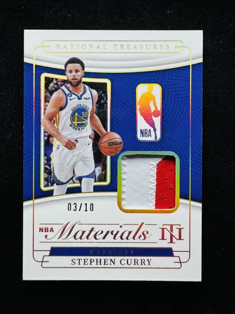2022-23 PANINI NATIONAL Treasures Stephen Curry NBA Materials GU Patch ...