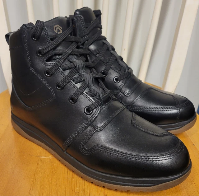 REAX FULTON RIDING Black Men’s Motorcycle leather Shoe's Boots Sz 11 ...