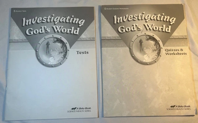 ABEKA INVESTIGATING GOD'S World Student Tests, Quizzes , and Worksheets ...