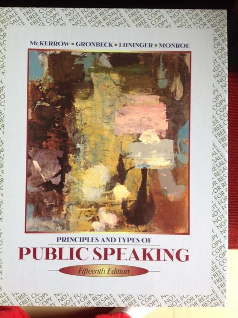 BRAND NEW HC Principles And Types Of Public Speaking 15th Edition Instructor s 20 00 PicClick brand-new-hc-principles-and-types-of-public-speaking-15th-edition-instructor-s-20-00-picclick