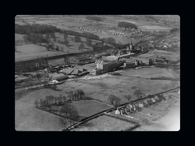 THE APSLEY PAPER Mills and St Mary's Church Apsley England 1930s OLD ...
